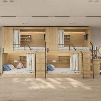 China Custom Double-Decker Bunk Bed 2000×900×2400mm with 12mm Splints for Modern Apartments and Hostels for sale