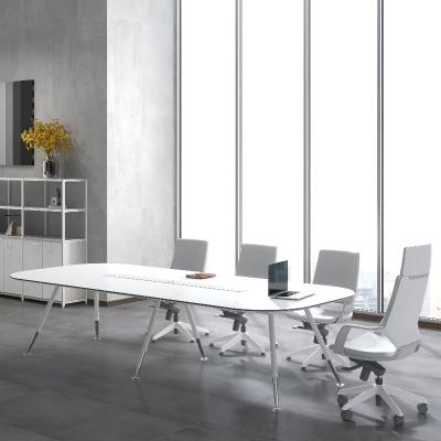 China Modern Snow White Metal Conference Table 3000×1400×760mm with 36 Color Options and Custom Sizes for sale