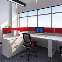 China L-Shaped Executive Workstation Desk 2450x2100mm with Storage Cabinet and 450lb Capacity - MG175 for sale