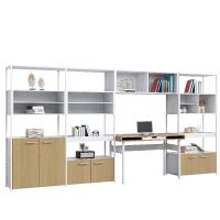China Modern Wooden Office Filing Cabinet 3300x400x1810mm with Lockable Doors and Spacious Top Storage for sale