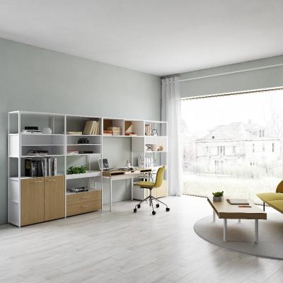 China Modern Wooden Office Filing Cabinet 3300x400x1810mm with Lockable Doors and Spacious Top Storage for sale
