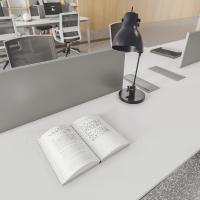 China E0 Class Particleboard Modern Office Desk 2400/2800x1200mm with 450lb Capacity and Storage Cabinet for sale
