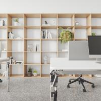 China E0 Class Particleboard Modern Office Desk 2400/2800x1200mm with 450lb Capacity and Storage Cabinet for sale