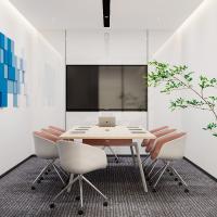 China Modern White Office Meeting Table with E0 MFC Material and Custom Sizing Options for Conference Rooms for sale
