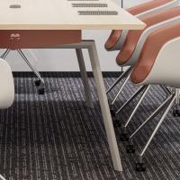 China Modern White Office Meeting Table with E0 MFC Material and Custom Sizing Options for Conference Rooms for sale
