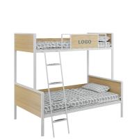 China Sturdy Iron Frame Student Dunk Bed with Desk - 2000x1200x1050mm Dimensions, 12mm Splints & 5cm Mattress for sale