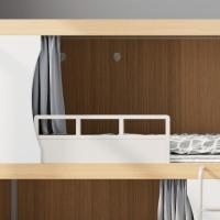 China Twin Steel and Wood Bunk Bed 2000×900×1900mm with 12mm Splints for Dormitory and Loft Apartments for sale
