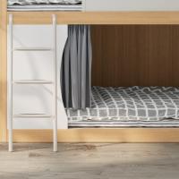 China Twin Steel and Wood Bunk Bed 2000×900×1900mm with 12mm Splints for Dormitory and Loft Apartments for sale