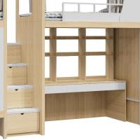 China Modern Bunk Bed with Cabinet for Dormitories 4600x900x2400mm with 12mm Splints and 5cm Mattress Support for sale