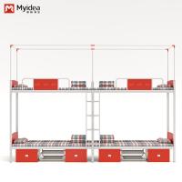 China Conventional Student Dormitory Bunk Bed 4000×900×2120mm with Curtain Frame and Customization Options for sale