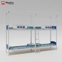 China Metal Dormitory Bunk Bed 4000x900x2120mm with 5cm Mattress for Student Accommodation for sale