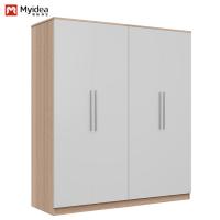 China Modern Custom Wardrobe with Hanging Rod Ample Storage Panel Wood Furniture 1600x550x1800mm for sale