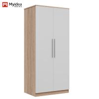 China Modern Simple Design Bedroom Wardrobe 800x550x1800mm with Hanging Rod Ample Storage Panel Wood Furniture Support Customization for sale