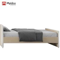 China Modern Student Bed with Desk 2000x1200x960mm Space-Saving Apartment Furniture with 5cm Mattress for sale