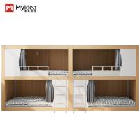 China Twin Steel and Wood Bunk Bed 2000×900×1900mm with 12mm Splints for Dormitory and Loft Apartments for sale