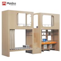 China Three Person Apartment Capsule Bunk Bed with Shared Stairs 4600x900x2400mm ISO9001 Certified for sale