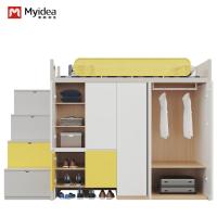 China Customizable Loft Bed 2600x1200x2120mm with 12mm Splints and 5cm Mattress Support for sale