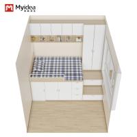 China Custom Loft House Treehouse Bunk Bed with Slide-Out Support 2000x1200x2120mm | 12mm Splints for sale