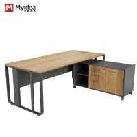 China Modern 4-Person Executive Office Desk with 450lb Capacity - W1600 to W2200 Sizes, L-Shaped Workstation for sale