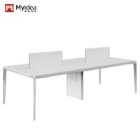 China E0 Class Particleboard Modern Office Desk 2400/2800x1200mm with 450lb Capacity and Storage Cabinet for sale