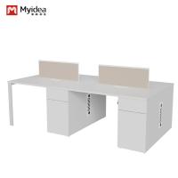 China Modern 4 Person Office Workstation Table MG76 with 450lb Capacity and 3600x1200mm/4200x1400mm Sizes for sale