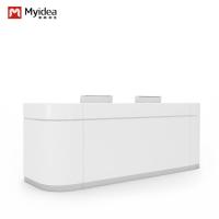 China MYIDEA Marble Top Reception Desk - Modern Office Furniture with Custom Sizes and ISO9001 Certification for sale