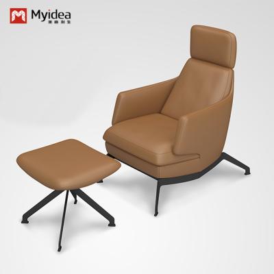 China Chromed Steel Leg Office Sofa MG209 with PU/Genuine Leather and 3-Year Warranty for Executive Spaces for sale