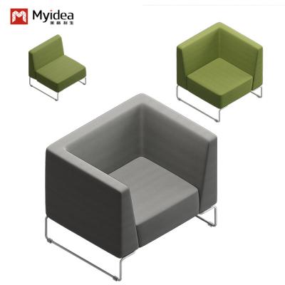 China Modern Double Color Office Sofa MG182 with 770-1780mm Dimensions and Solid Wood Frame for sale