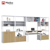 China Modern Wooden Office Filing Cabinet 3300x400x1810mm with Lockable Doors and Spacious Top Storage for sale