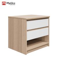 China Modern Bedside Cabinet 400x400x450mm Storage for Bedroom Living Room White Black Dark Grey for sale