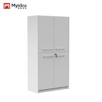 China Modern Minimalist Wooden File Cabinet 2000×400×1800 mm with P2/E0 MFC Board and ISO9001 Certification for sale