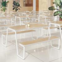 China Multifunctional Integrated Table and Chair Set for Restaurant Use 1200x600x750mm Customizable for sale