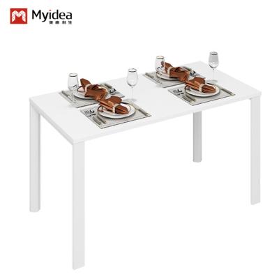 China Customizable Metal Rectangular Dining Table 1200x600x750mm for Home Hotel School for sale