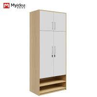 China Modern Bedroom Wardrobe with Lock 800x550x1800mm Customizable Storage Cabinet for sale