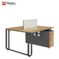 China Two-Person Modular Office Desk with 3 Drawers & 450lb Capacity - 1000×1180×1040mm Workstation for sale