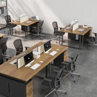 China Two-Person Modular Office Desk with 3 Drawers & 450lb Capacity - 1000×1180×1040mm Workstation for sale