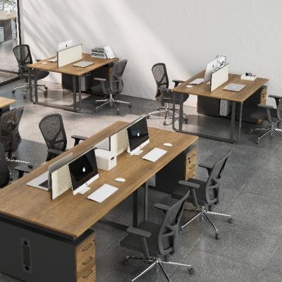 China Two-Person Modular Office Desk with 3 Drawers & 450lb Capacity - 1000×1180×1040mm Workstation for sale