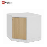 China Customizable Two-Tier Wood Corner Storage Cabinet Single-Door Design W800 D570 H820 for Kitchen Dining Room for sale