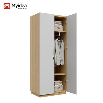 China Modern Steel Metal Wardrobe with Hanging Rod 800x550x1800mm Ample Storage for Hotel Living Room for sale