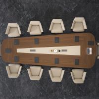 China Modern White Conference Table with E0 MFC Material and Custom Sizing Options for Office Meeting Rooms for sale
