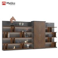 China Modern Office Filing Cabinet 3800/4500mm Width Adjustable Storage Wooden/Metal/Plastic Construction for sale