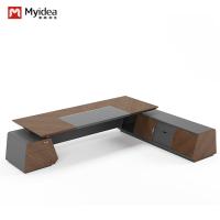 China Modern Luxury Boss Office Desk MG270 - 3580×2600×760mm L-Shaped Design with 450lb Load Capacity for sale