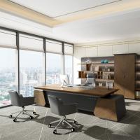 China Modern Luxury Boss Office Desk MG270 - 3580×2600×760mm L-Shaped Design with 450lb Load Capacity for sale