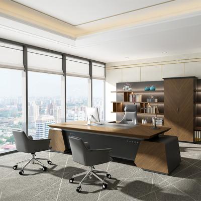 China Modern Luxury Boss Office Desk MG270 - 3580×2600×760mm L-Shaped Design with 450lb Load Capacity for sale