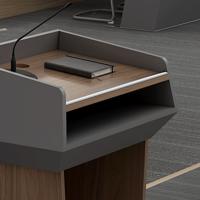 China Modern Lectern with Wood Panels 780x580x1200mm for Stage Events and Conference Centers for sale