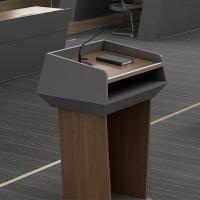 China Modern Lectern with Wood Panels 780x580x1200mm for Stage Events and Conference Centers for sale