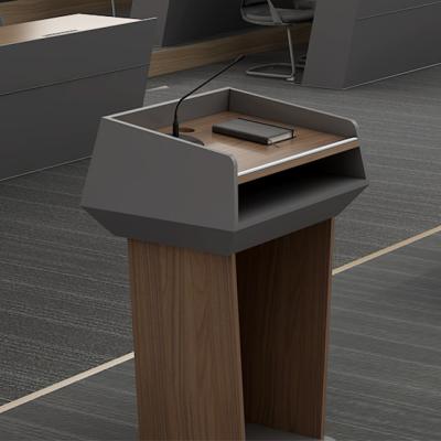 China Modern Lectern with Wood Panels 780x580x1200mm for Stage Events and Conference Centers for sale