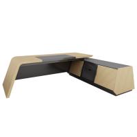 China Modern Luxury L-Shaped Office Desk 2700×2130×760mm with Storage Cabinet and 450lb Load Capacity for sale