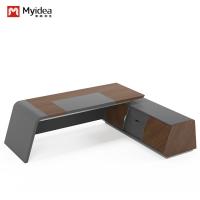 China Modern Luxury L-Shaped Office Desk 2700×2130×760mm with Storage Cabinet and 450lb Load Capacity for sale