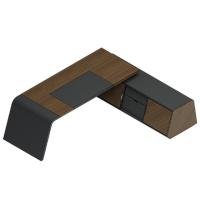 China Modern Luxury L-Shaped Office Desk 2700×2130×760mm with Storage Cabinet and 450lb Load Capacity for sale